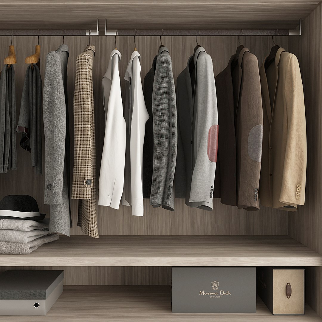 Clothing Wardrobe 3D Model - TurboSquid 1483135