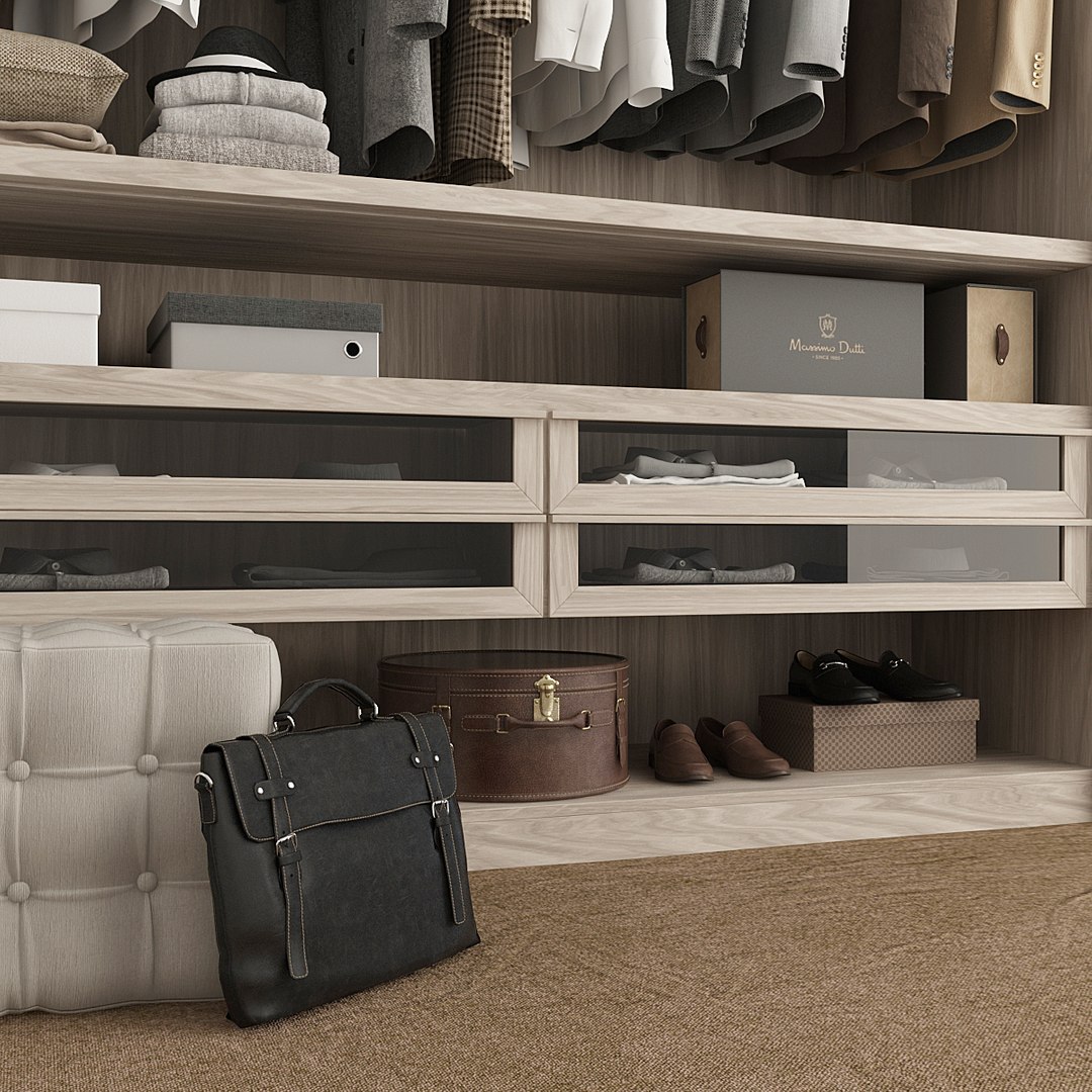 Clothing Wardrobe 3D Model - TurboSquid 1483135