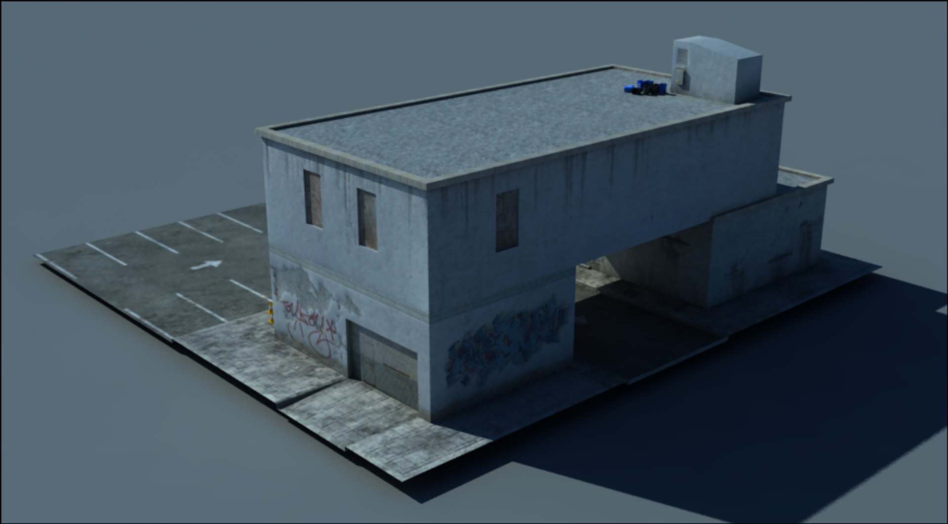Police Station 3d Model