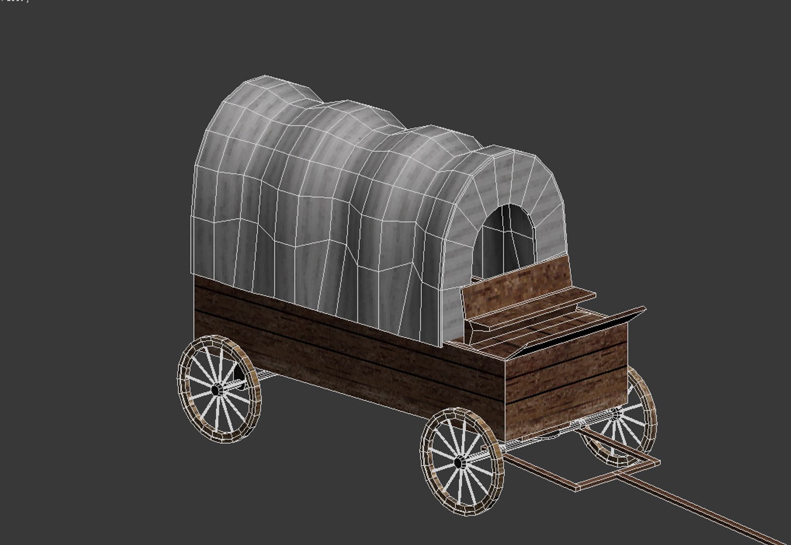 3d Model Wild West Wagon