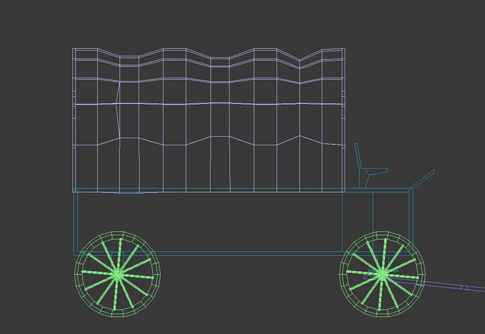 3d Model Wild West Wagon