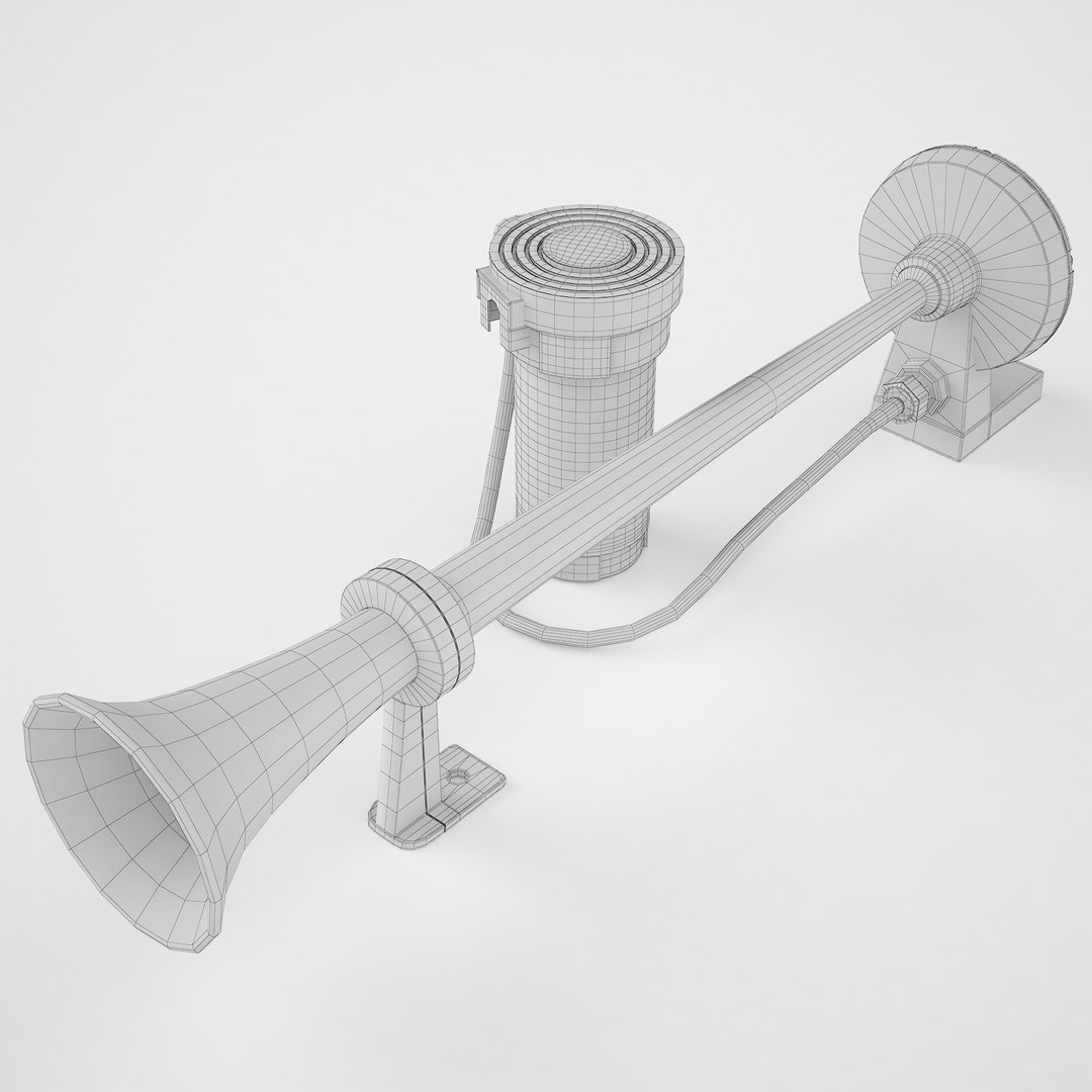 Air Train Horn 02 model - TurboSquid 2075619