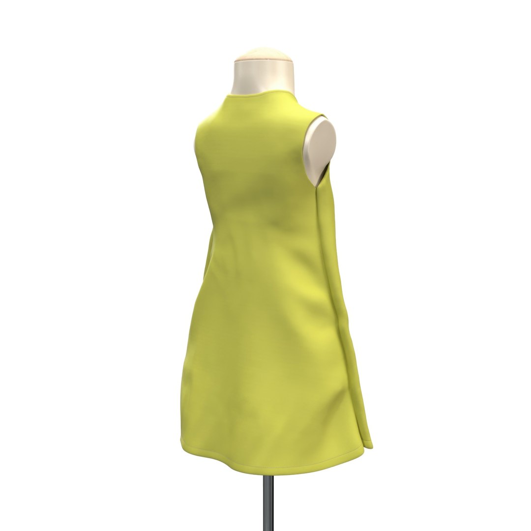 3D Children Simple Frock - TurboSquid 2222452