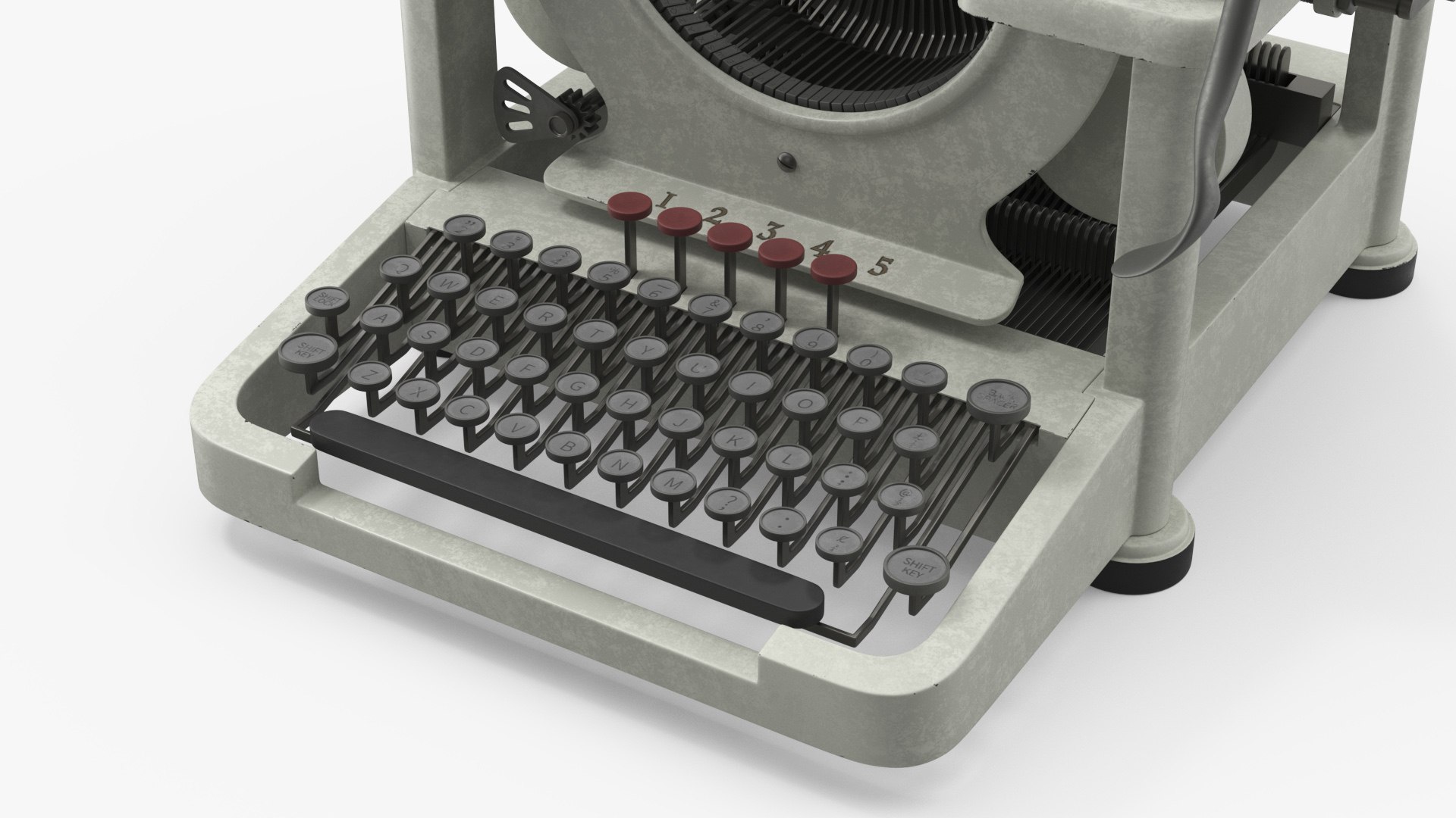 Typewriter Vintage 3D Model - TurboSquid 2274491