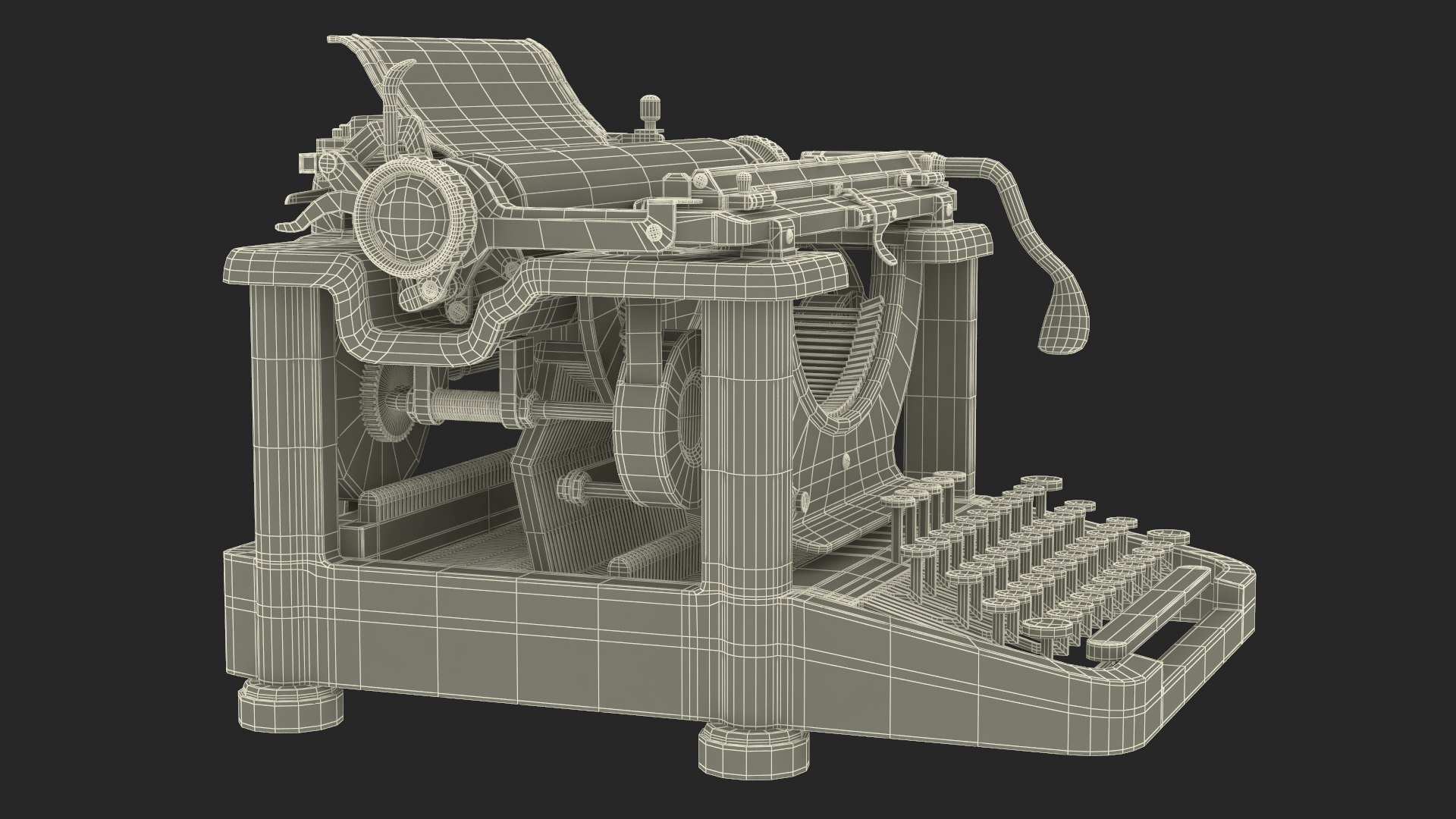 Typewriter Vintage 3D Model - TurboSquid 2274491