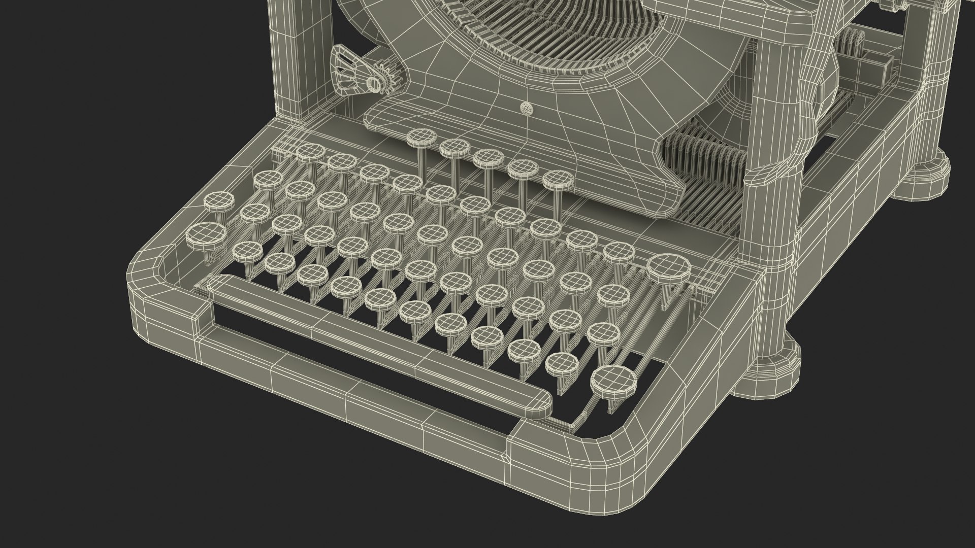 Typewriter Vintage 3D Model - TurboSquid 2274491