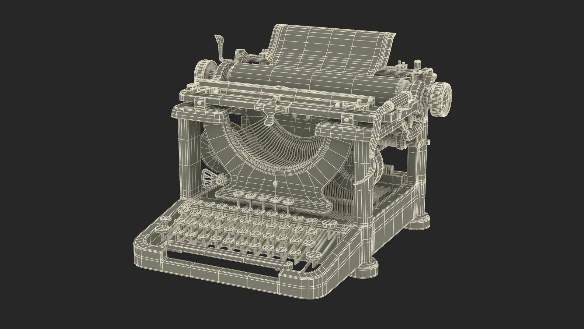 Typewriter Vintage 3D Model - TurboSquid 2274491