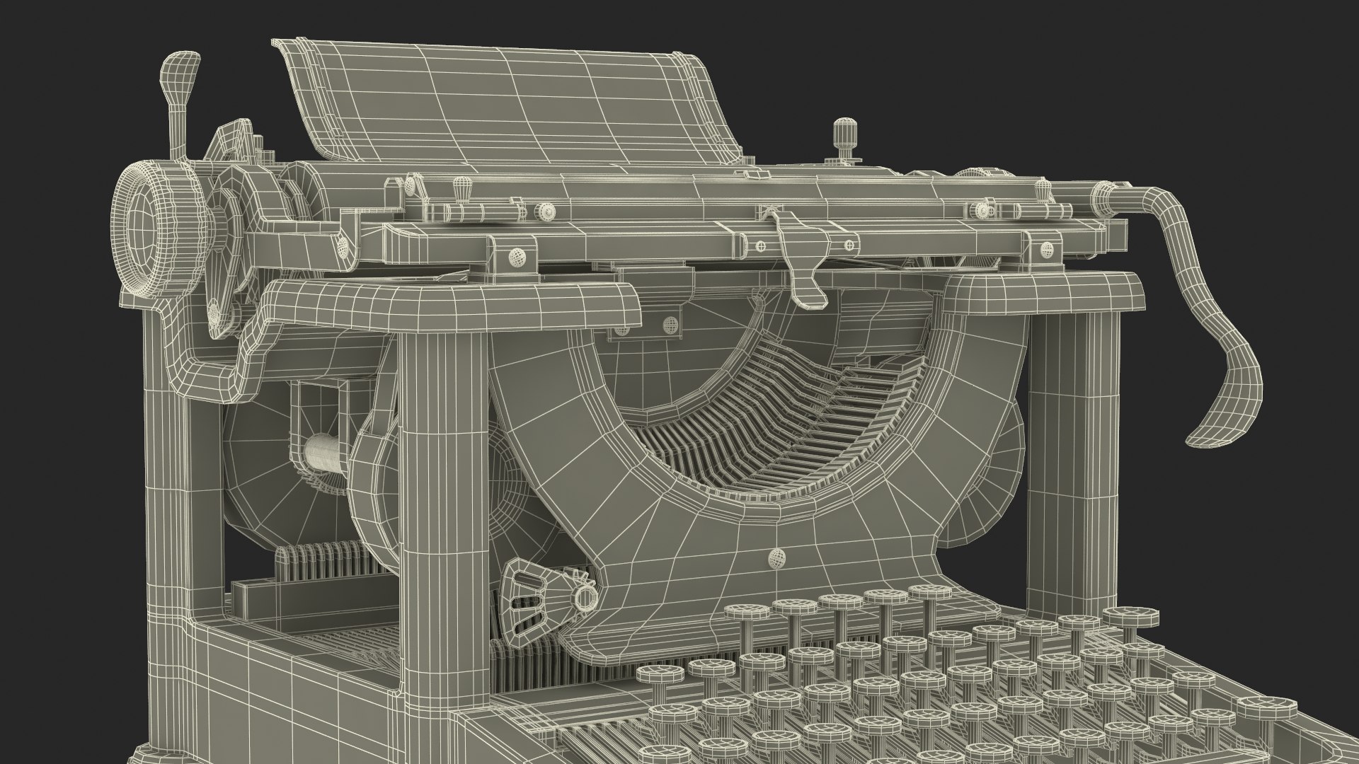 Typewriter Vintage 3D Model - TurboSquid 2274491