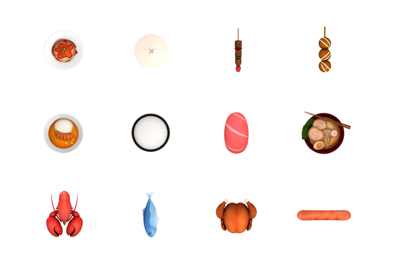 Cartoon food pack 2 model - TurboSquid 1413039