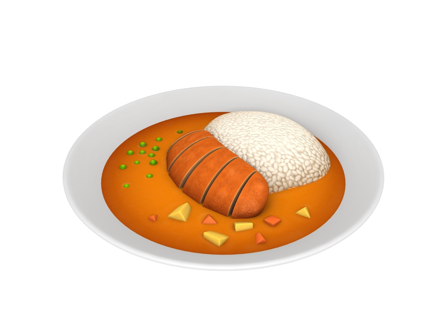 Cartoon Food Pack 2 Model - TurboSquid 1413039
