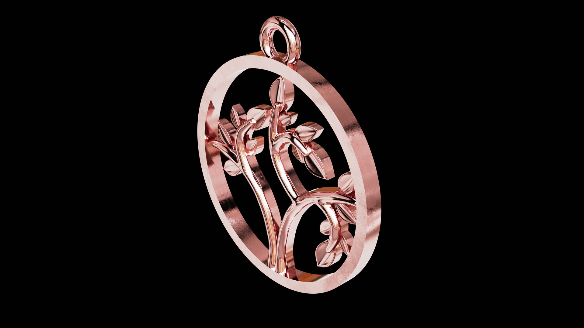 3D Tree Of Life Round Classic Pendant Model - TurboSquid 2021624