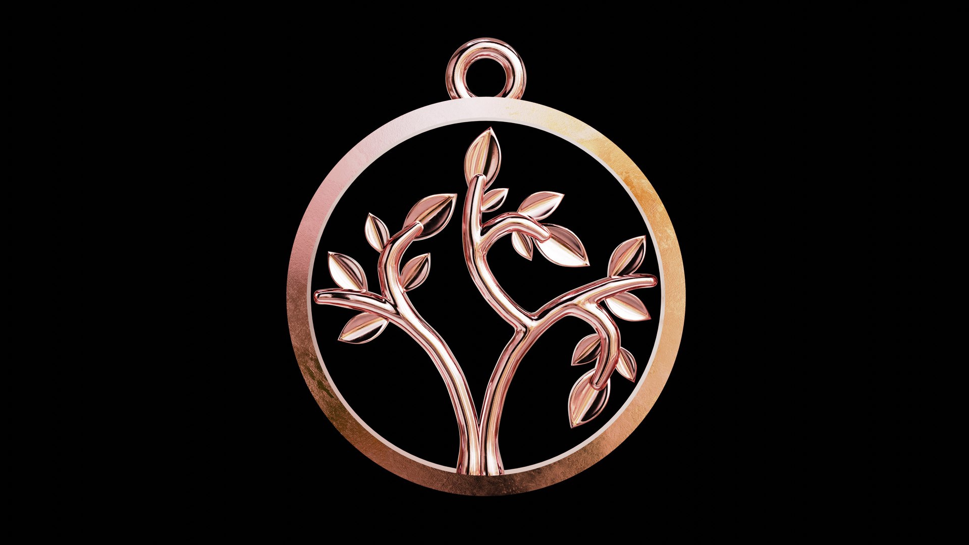 3D Tree Of Life Round Classic Pendant Model - TurboSquid 2021624