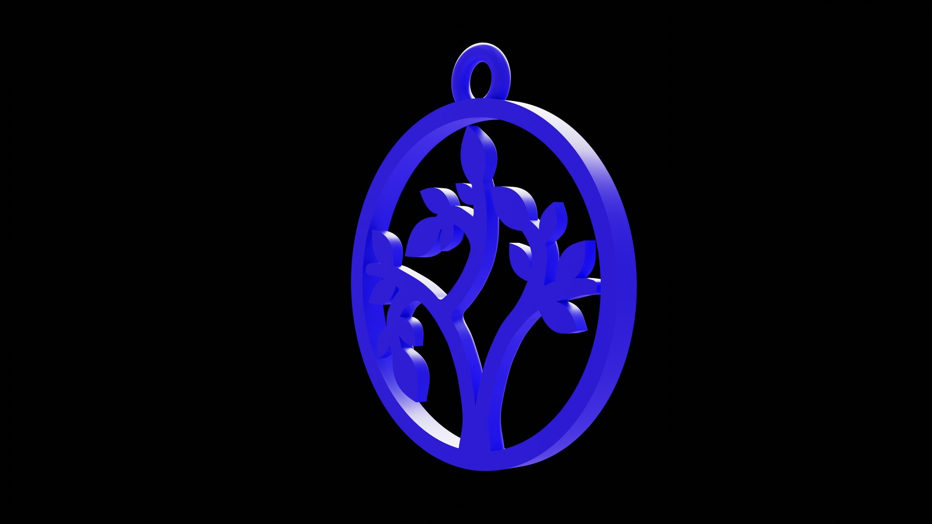 3D Tree Of Life Round Classic Pendant Model - TurboSquid 2021624