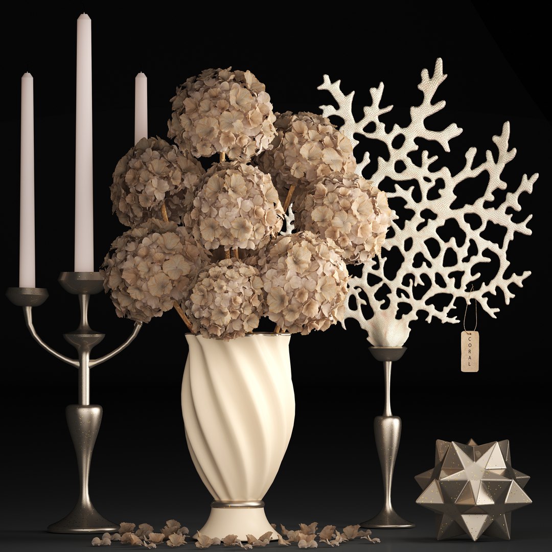 Decor Dry Flowers Model - TurboSquid 1351751