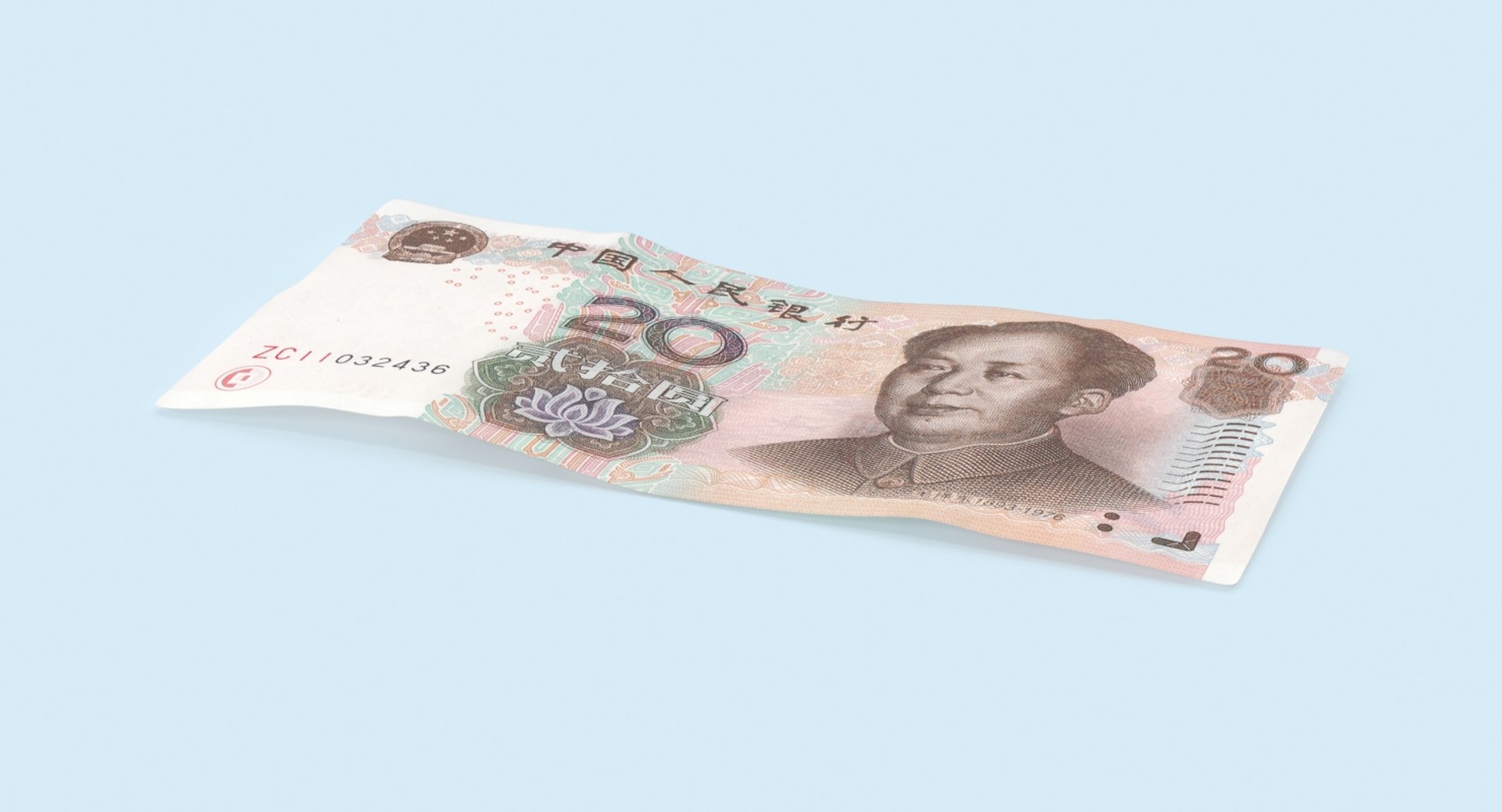 3D 20-yuan-note---single | 1144939 | TurboSquid