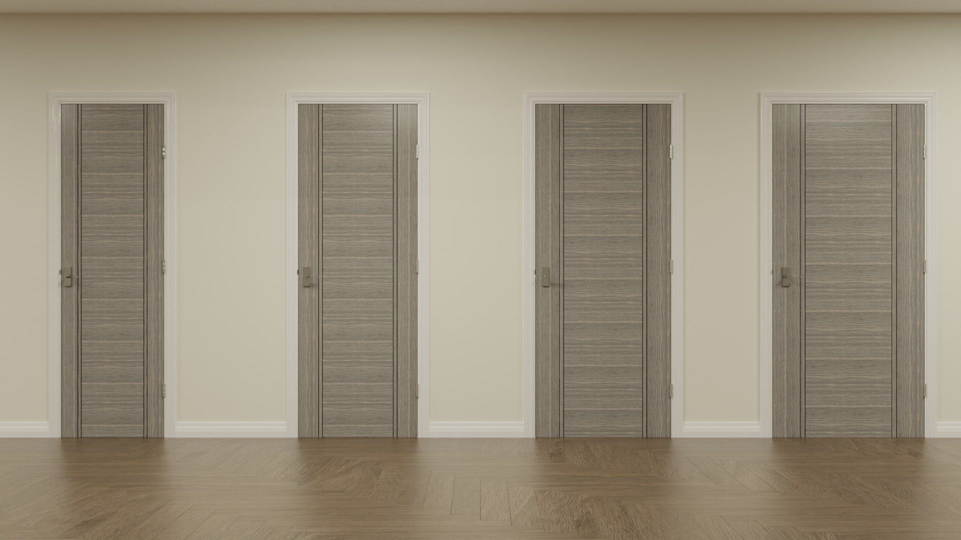 Seattle Interior Door Set 3D Model - TurboSquid 2019013