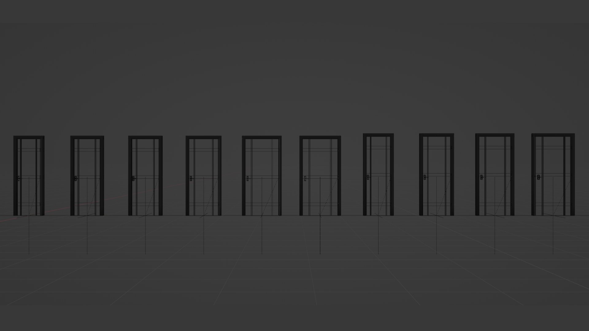 Seattle Interior Door Set 3D Model - TurboSquid 2019013