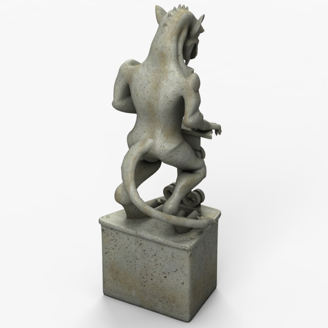 Gargoyle Statue 3d Model