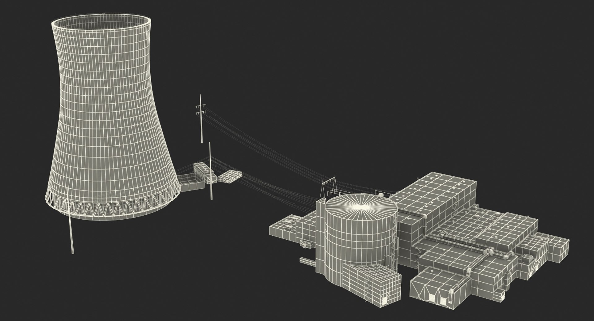 3D Nuclear Power Plant 2 - TurboSquid 1251956