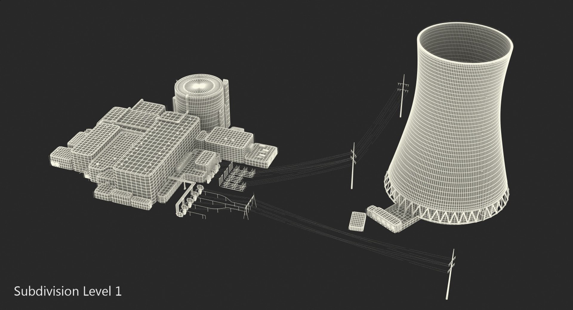 3D Nuclear Power Plant 2 - TurboSquid 1251956