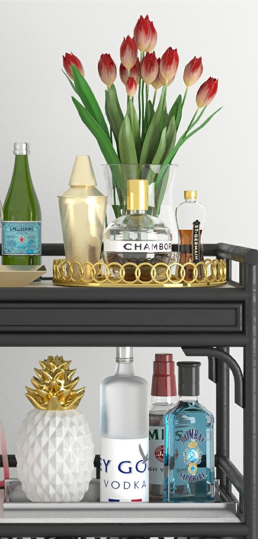 3D Alcohol - TurboSquid 1346389