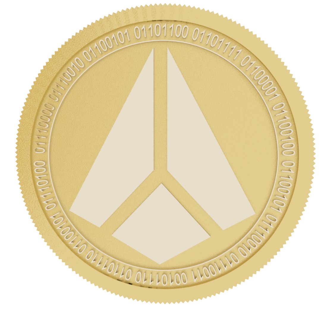 Shard Gold Coin 3D - TurboSquid 1625897