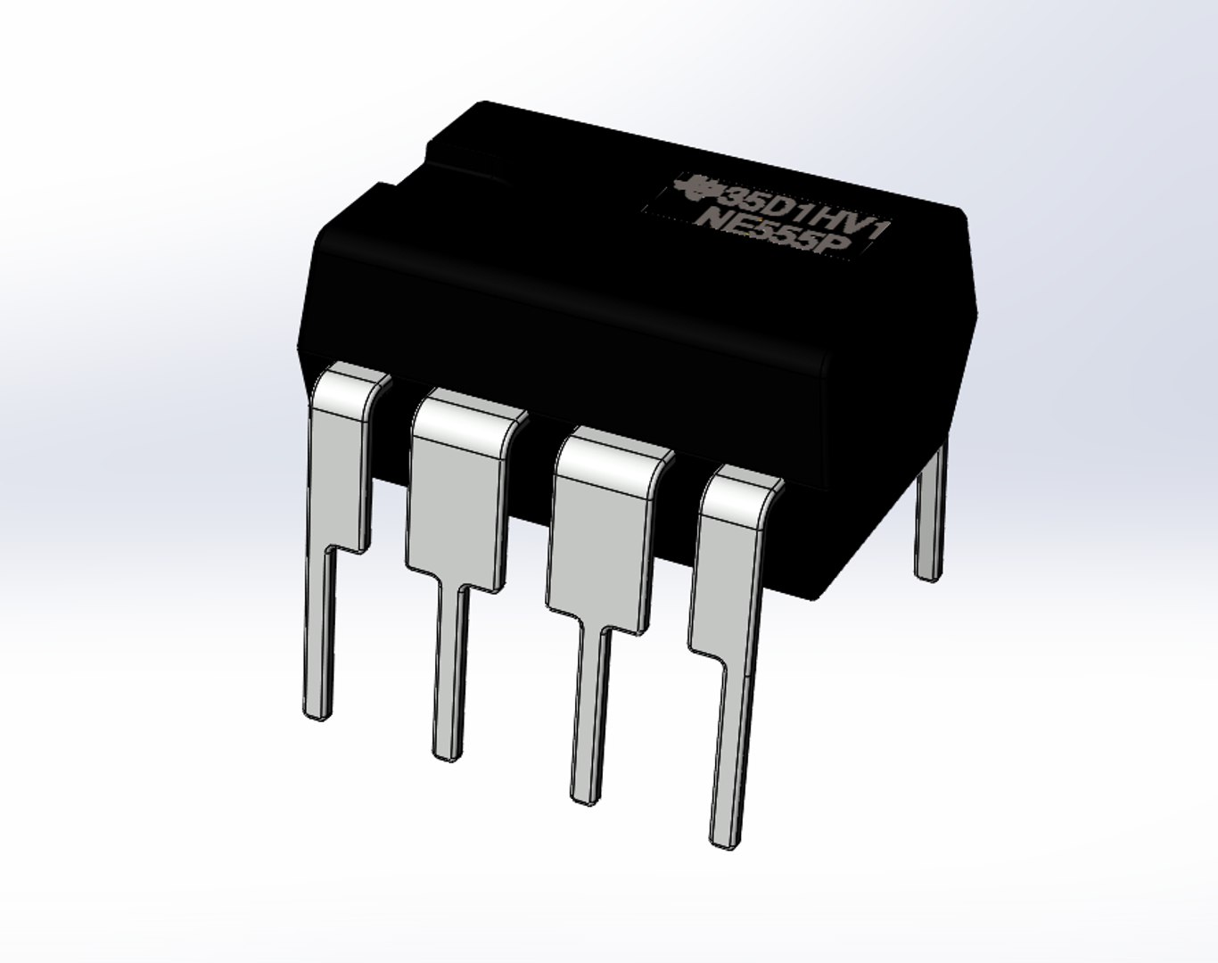 Free 555 Timer 3d Model