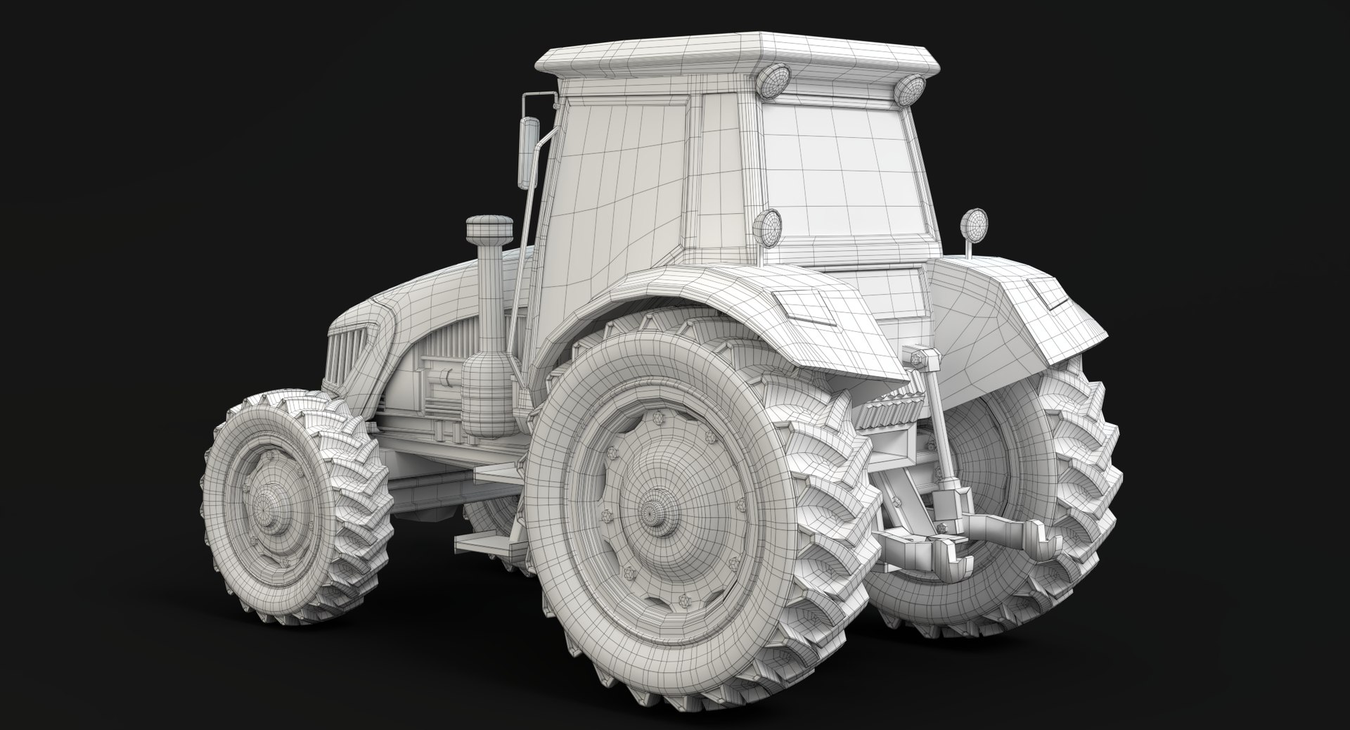 Farm tractor 3D model - TurboSquid 1225379
