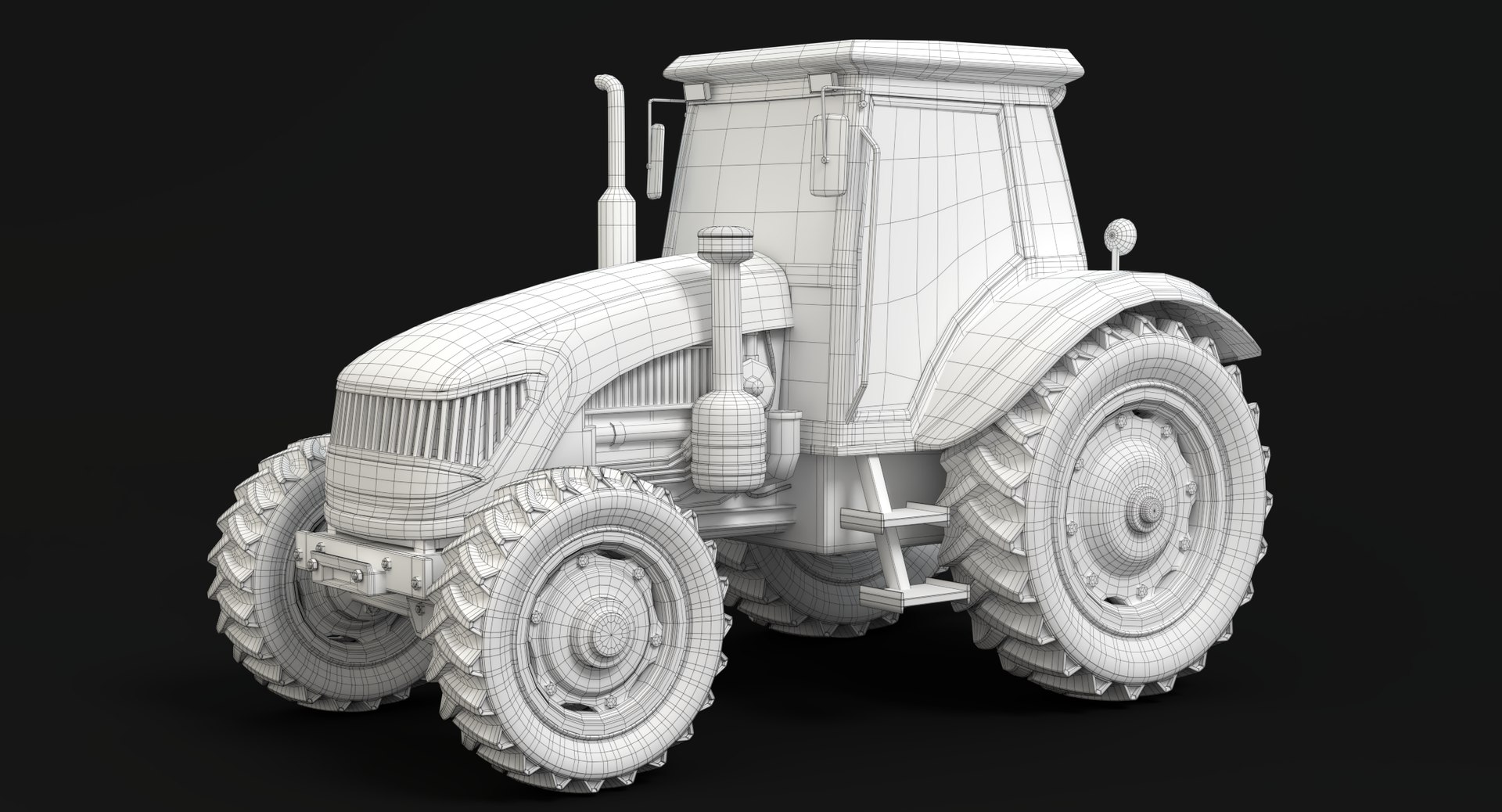 Farm tractor 3D model - TurboSquid 1225379