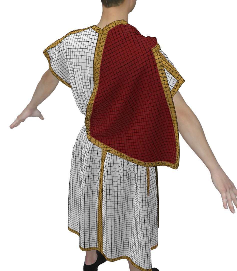Clothes Tunics Ancient Roman 3D Model - TurboSquid 1538032