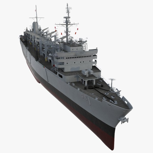 3D модель Корабль поддержки USS Sacramento AOE-1 - TurboSquid 689678