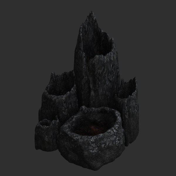 lava rock 3d model