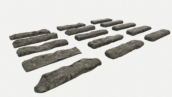3D stepping stones model - TurboSquid 1593826