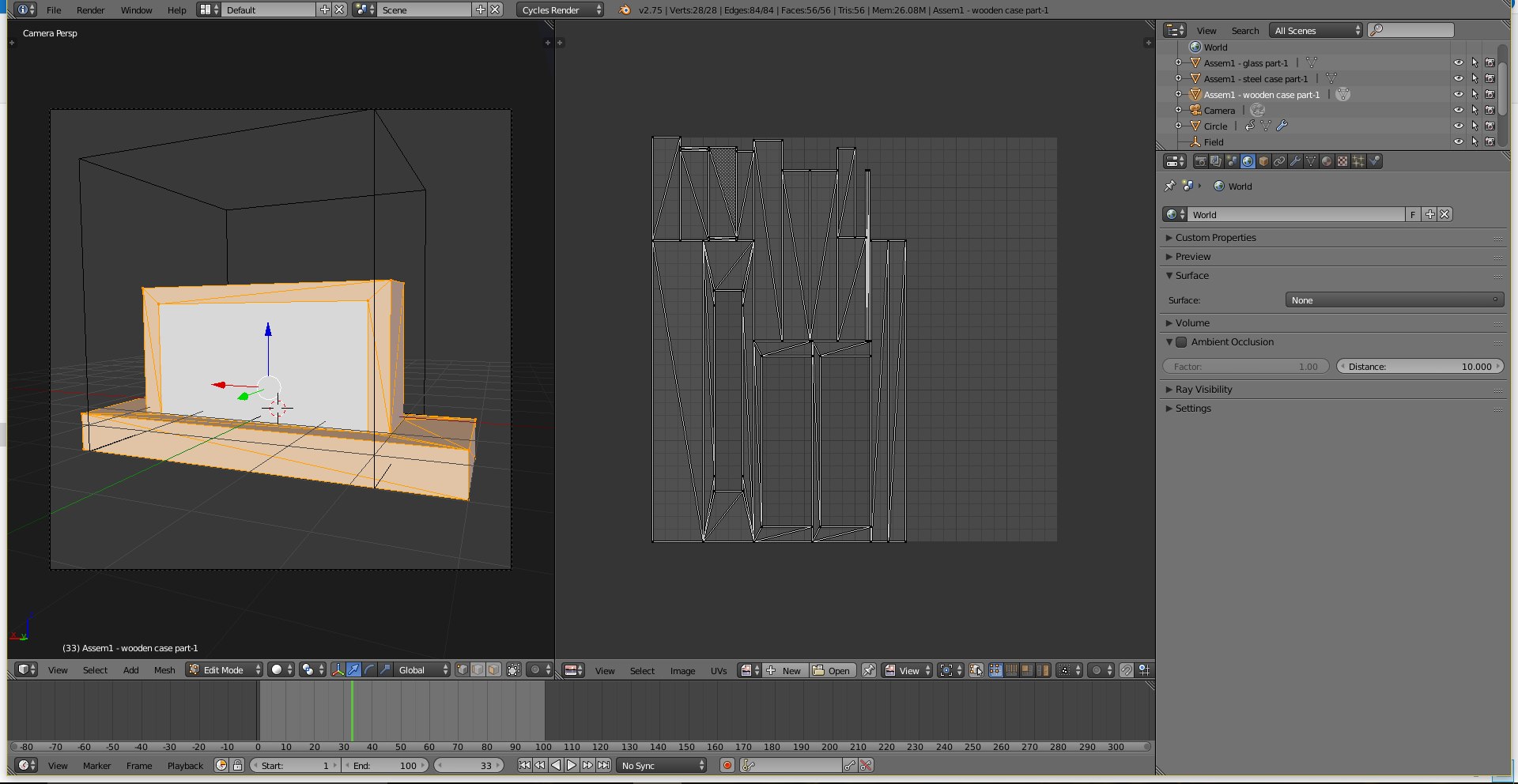 Blender Fireplace Animation 3d Model