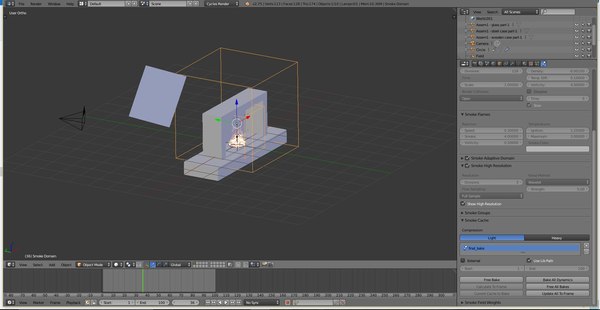 blender fireplace animation 3d model