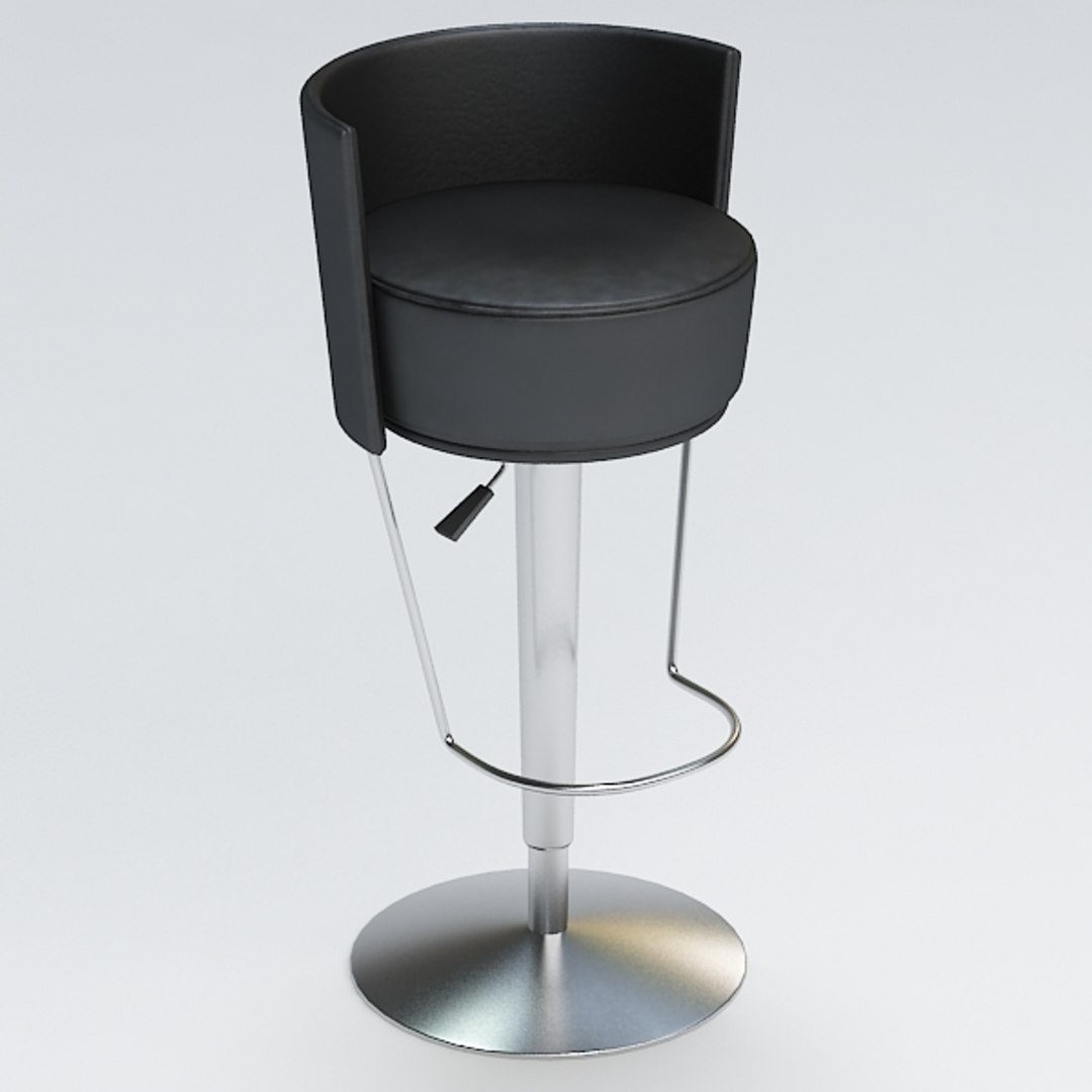 3d Model Of Bar Stool