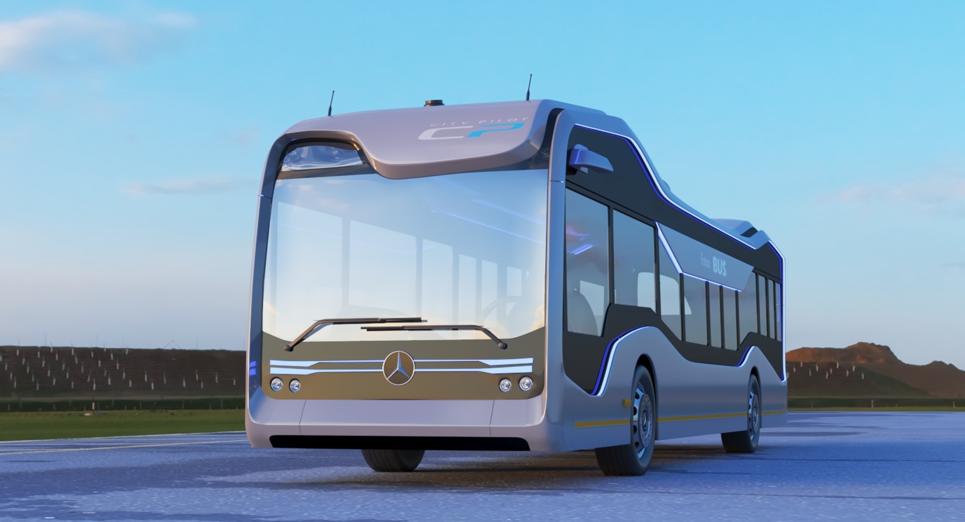 3D mercedes benz future bus - TurboSquid 1266689