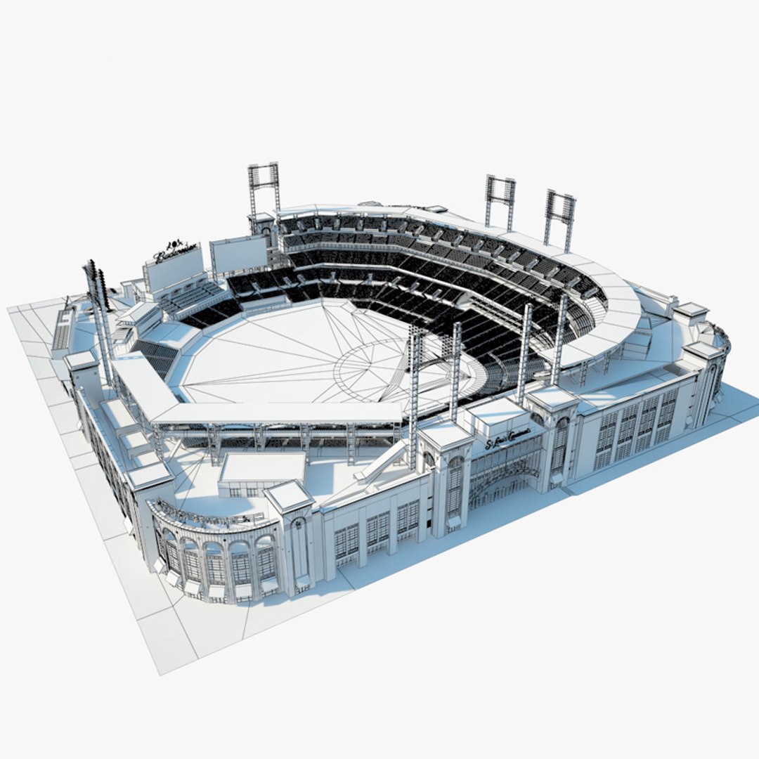 3D stadium busch st model - TurboSquid 1656162