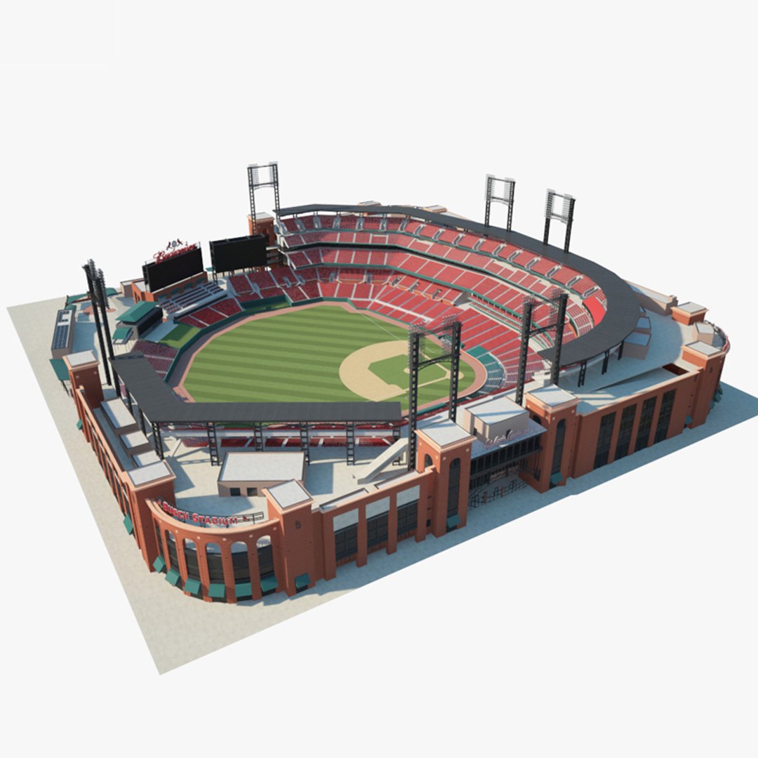 3D stadium busch st model - TurboSquid 1656162
