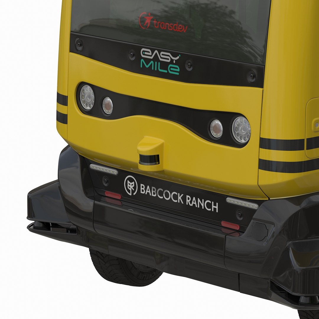 3D Driveless Easy Mile City Bus - TurboSquid 1611543