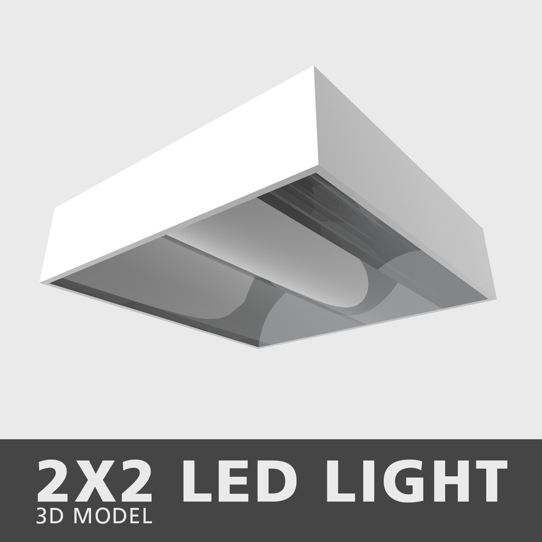 3D 2x2 Led Light - TurboSquid 1270739