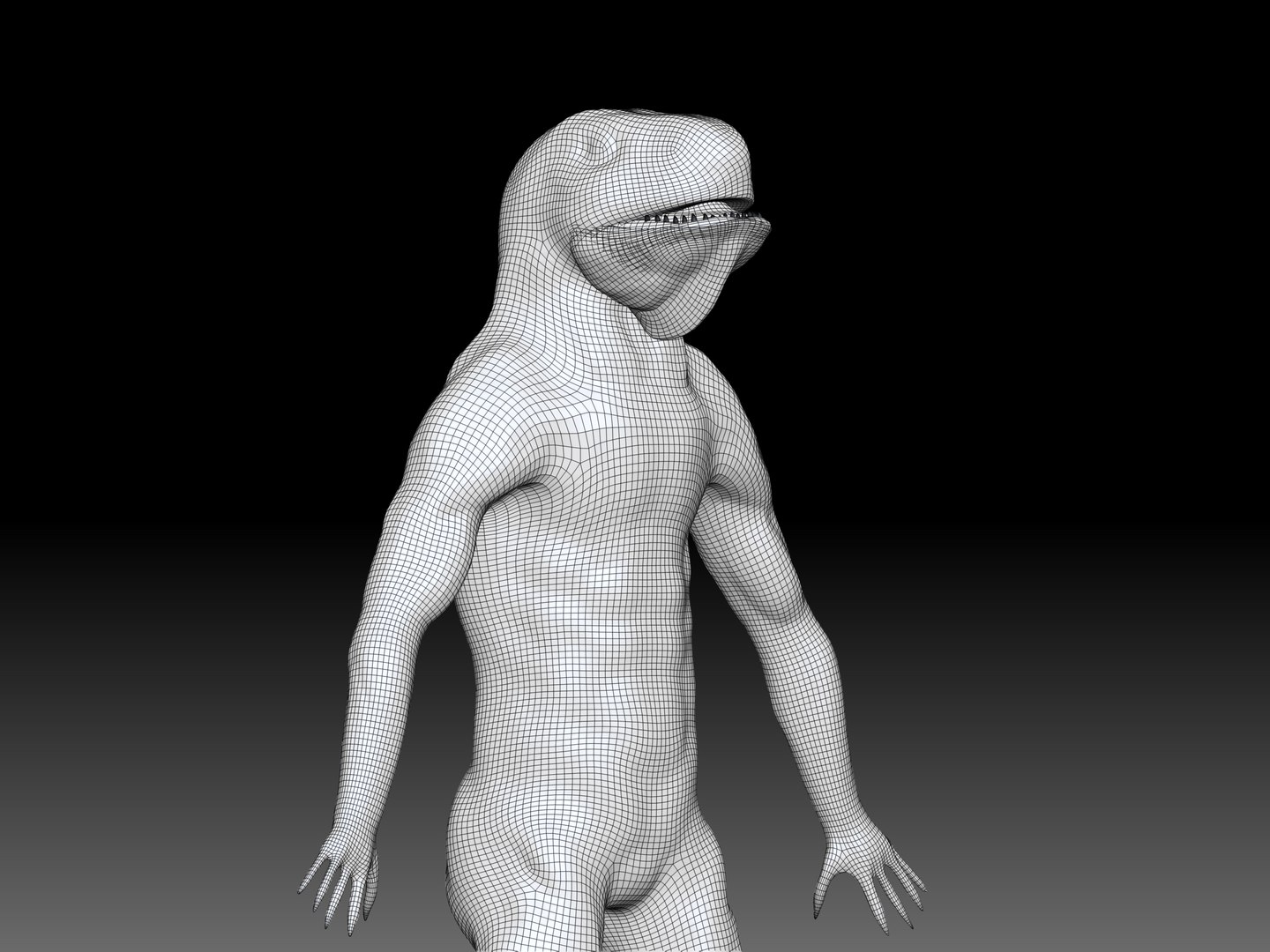 Free Hybrid Polys Character 3d Model