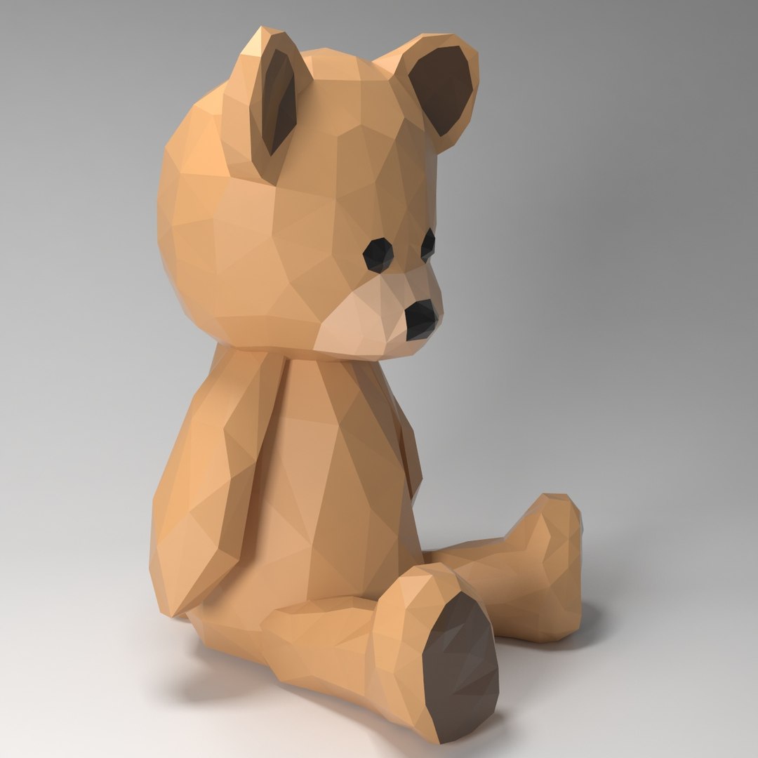 Teddy Bear Style 3d Model