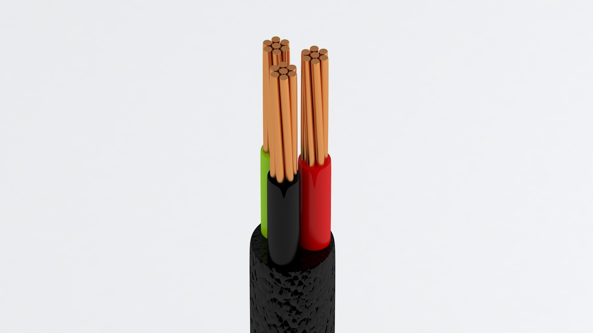 Three Core Cable Model - TurboSquid 2388512