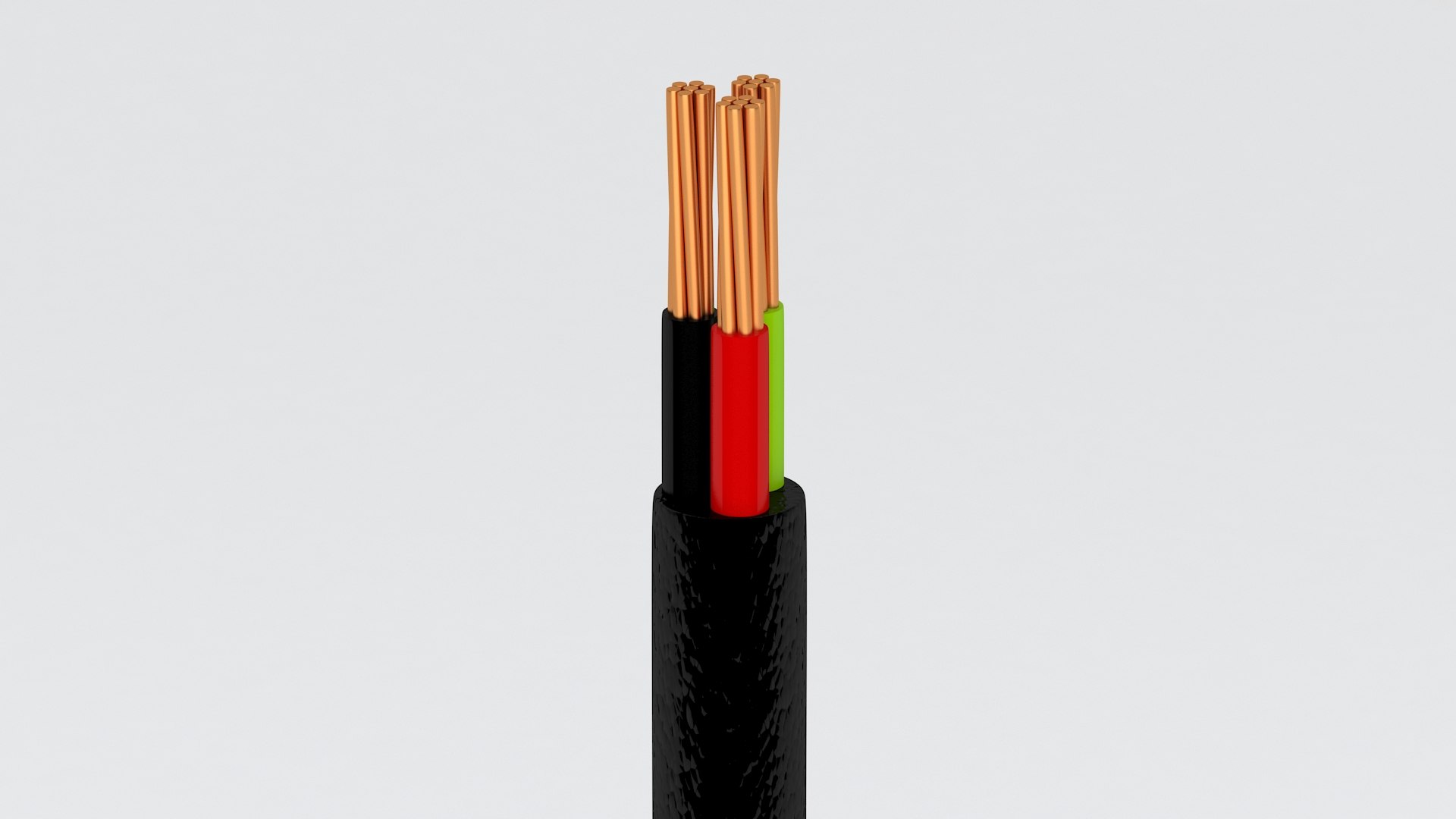Three Core Cable Model - TurboSquid 2388512