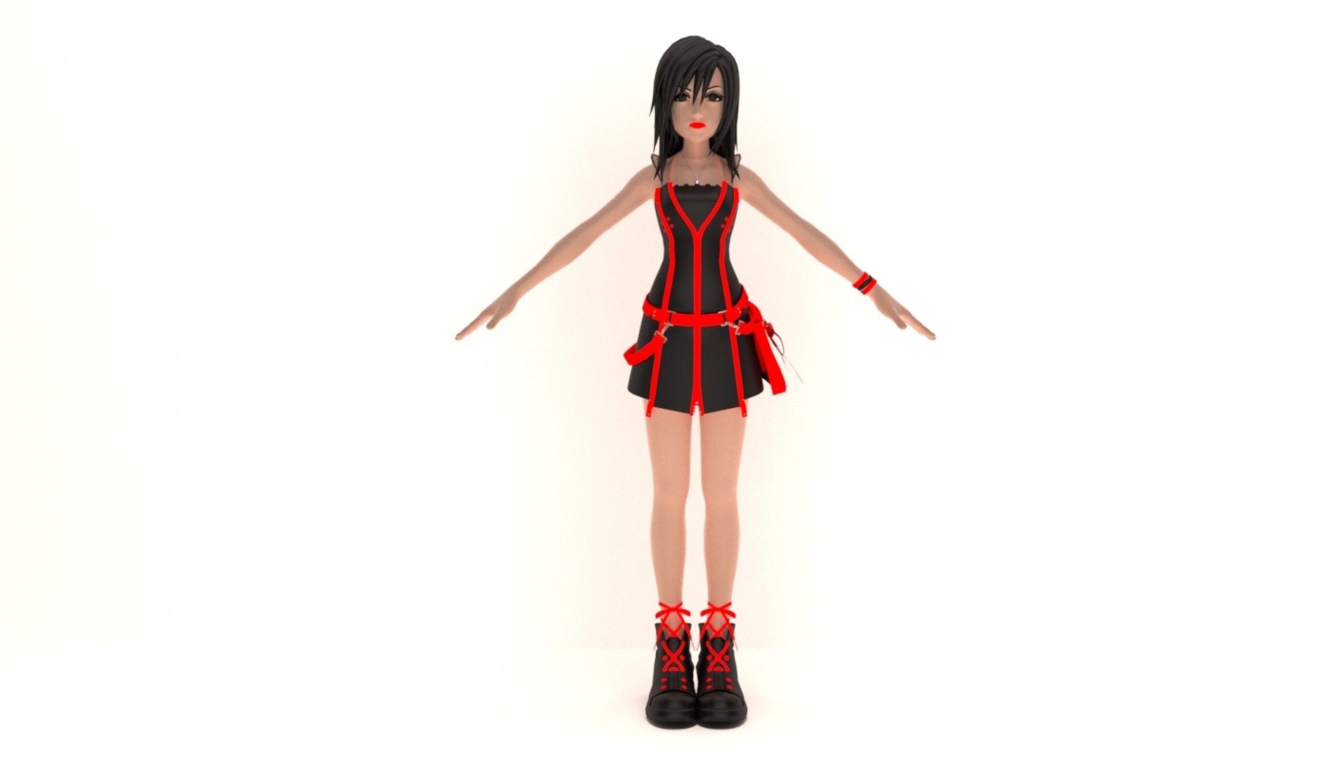 Girl Cartoon Model - TurboSquid 1489932