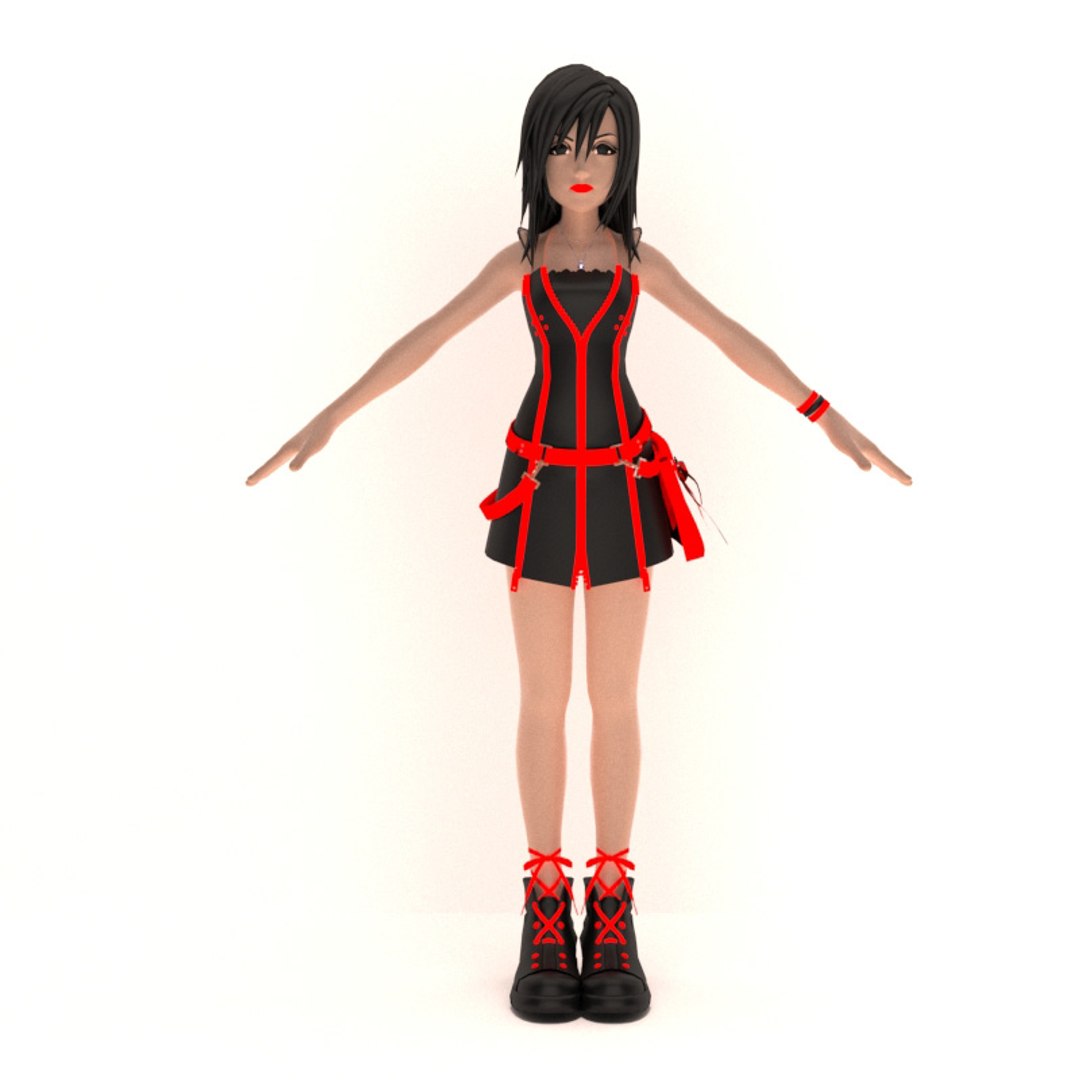 Girl Cartoon Model - TurboSquid 1489932