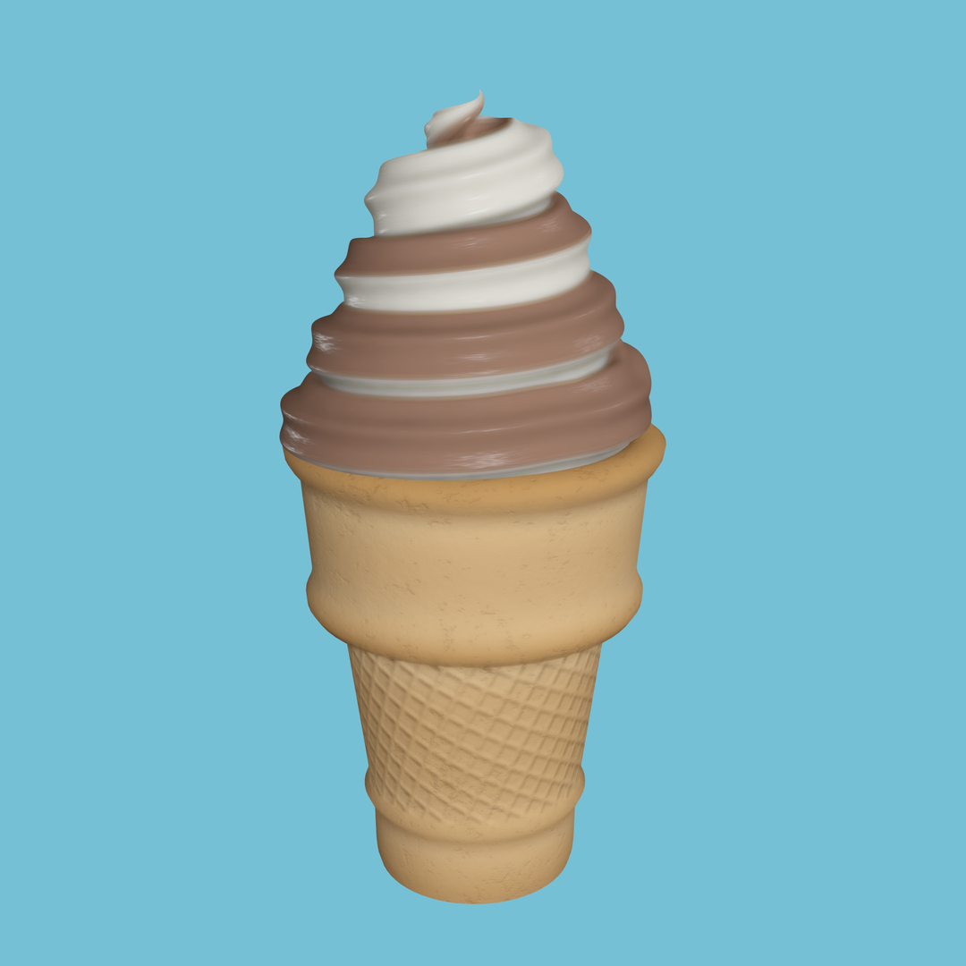 3D 3D Realistic Ice Cream 5 Colors PBR - TurboSquid 1741123