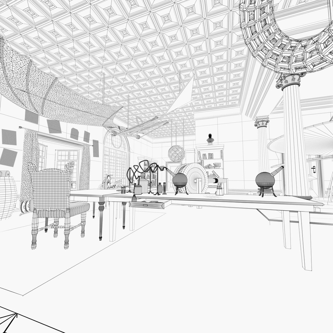 3D Leonardo Da Vinci Laboratory - TurboSquid 1204132