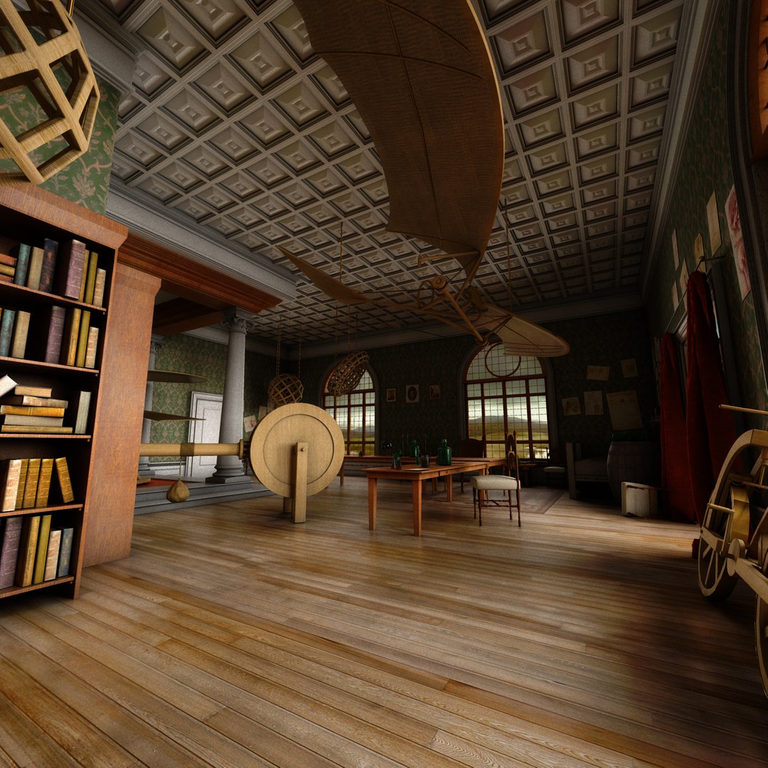 3D Leonardo Da Vinci Laboratory - TurboSquid 1204132